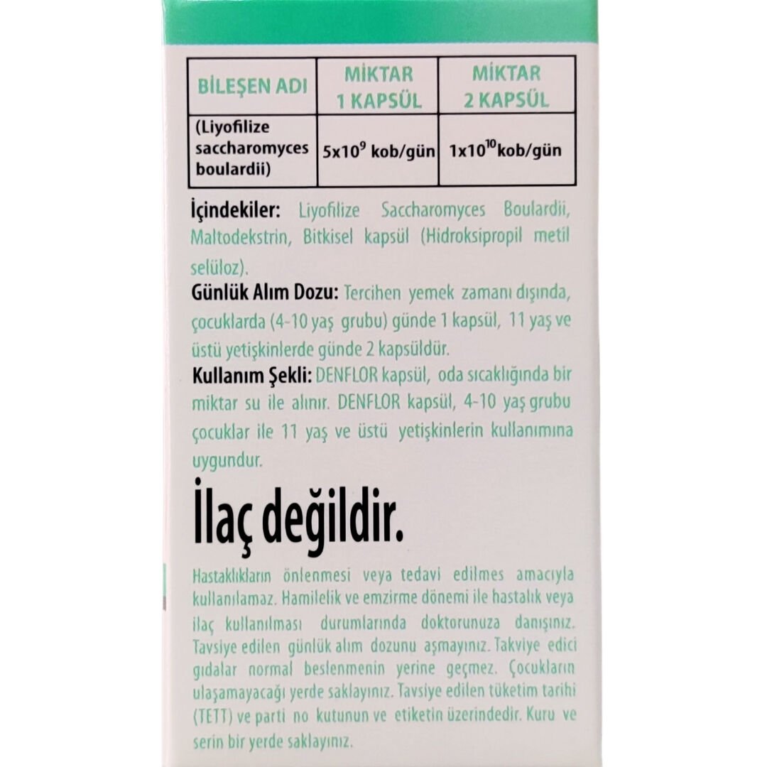 Denflor Probiyotik 10 Kapsül | Orijinal Ürün Garantisi Fatih Dirican ...