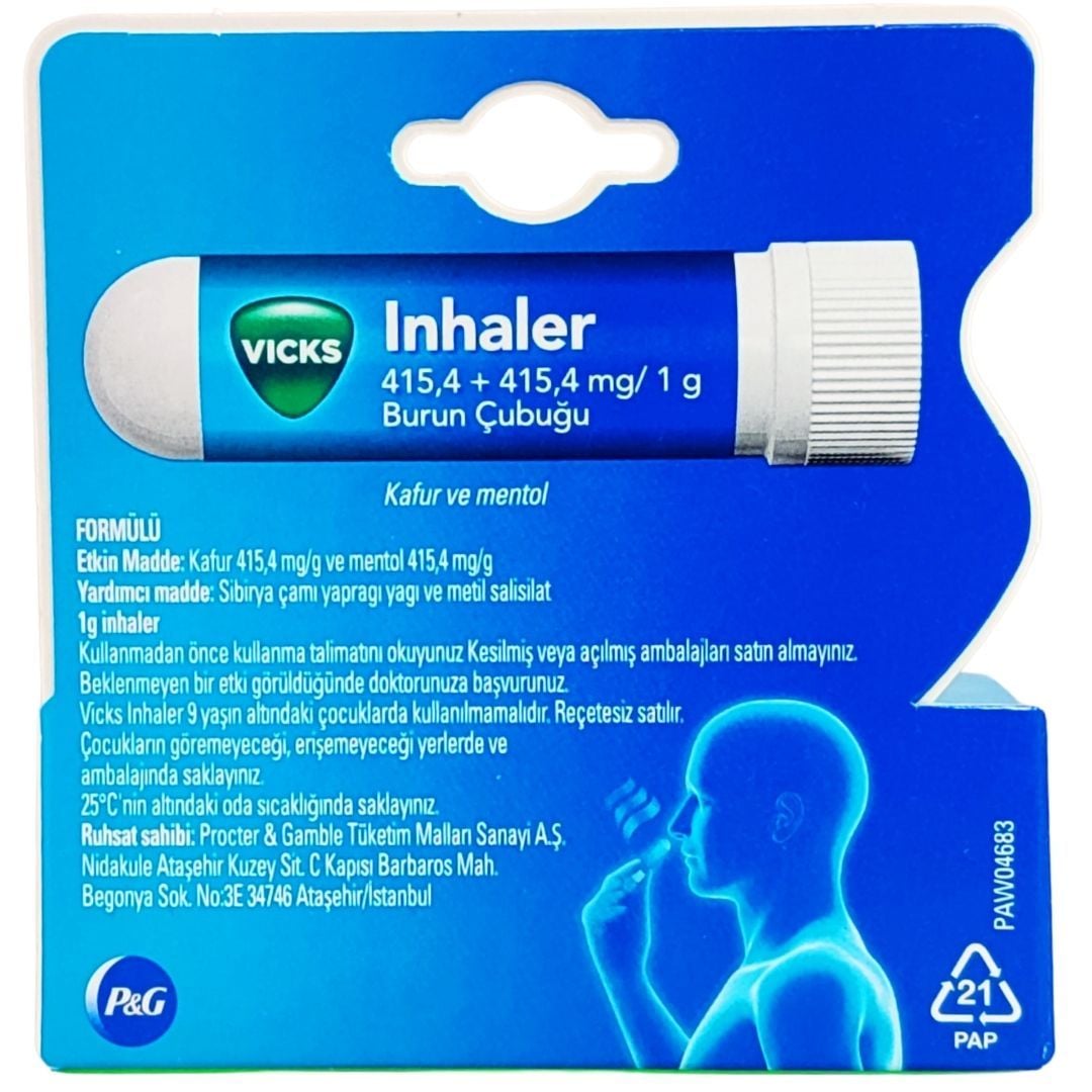 Vicks Inhaler Burun Çubuğu | Orijinal Ürün Garantisi Fatih Dirican ...